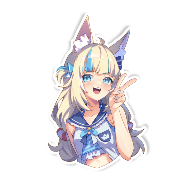 Sameko Saba Vinyl Sticker - yoku